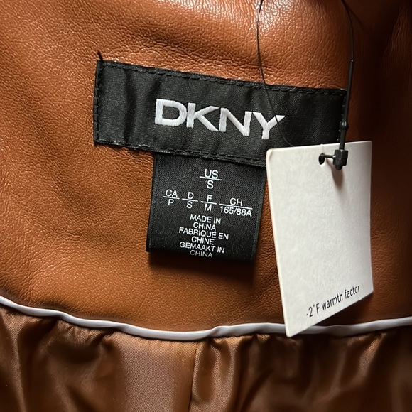 Dkny | Jackets & Coats | Dkny Womens Faux Leather Puffer Jacket | Poshmark